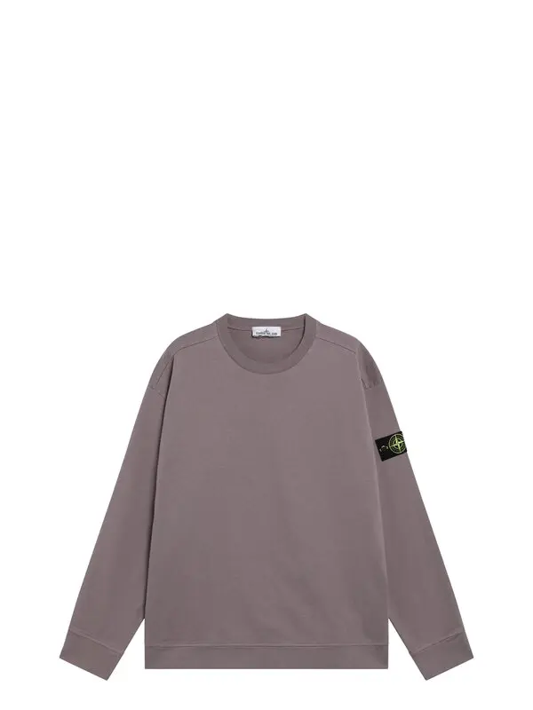 Stone Island Oversized Cotton Sweatshirt - Purple