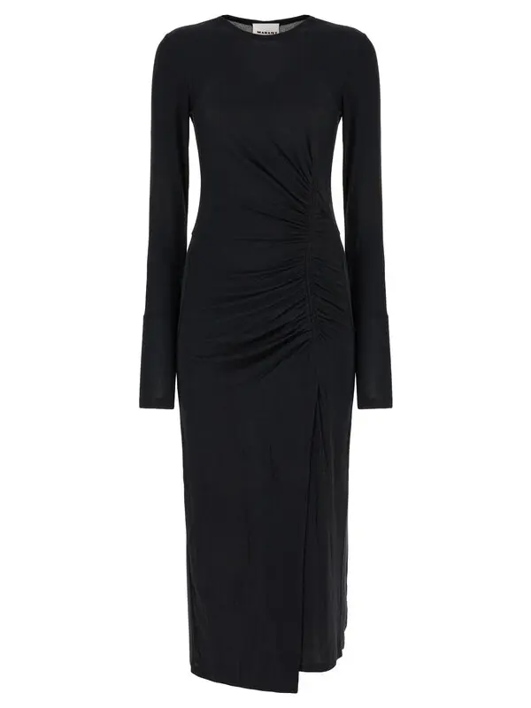 Isabel Marant Étoile Long Sleeve Ruched Dress - Multicolor