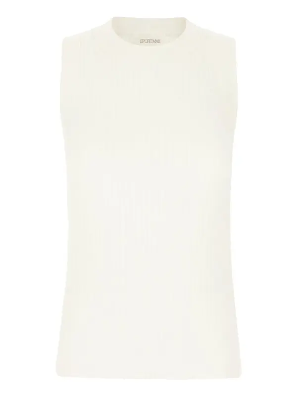 Sportmax Ribbed Knit Sleeveless Top - Multicolor