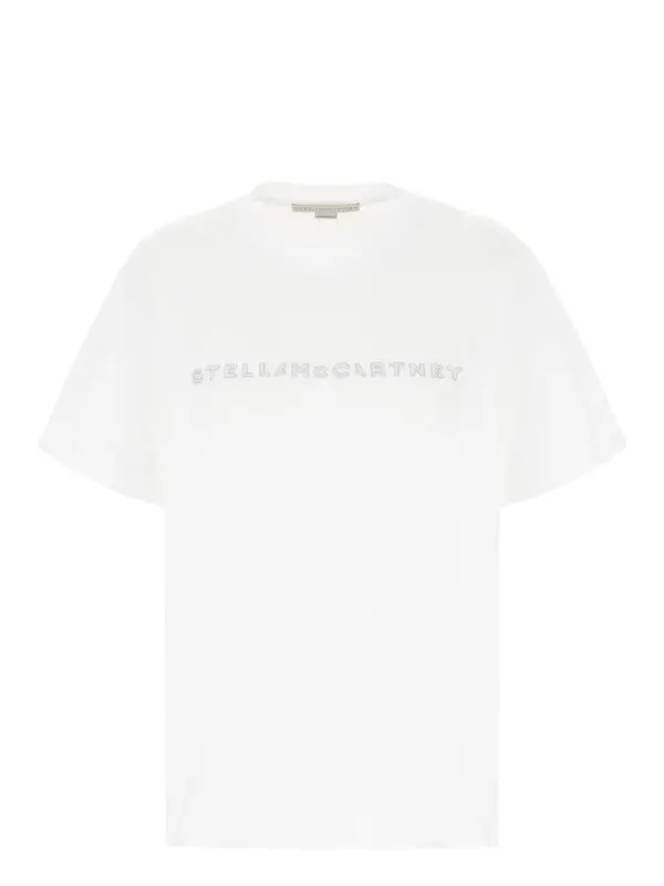 Stella McCartney Rhinestone Logo T-shirt - Multicolor