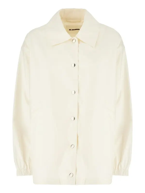 JIL SANDER Logo Print Shirt Jacket - Multicolor