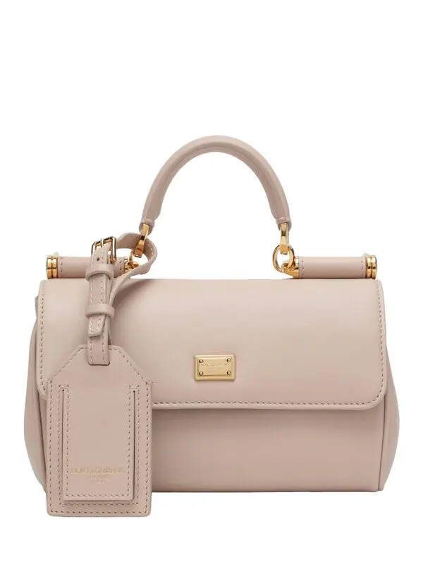Dolce & Gabbana Mini Sicily Handbag - Cream