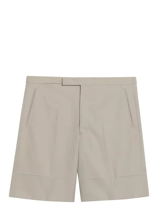 Prada Cotton Bermuda Shorts - Cream