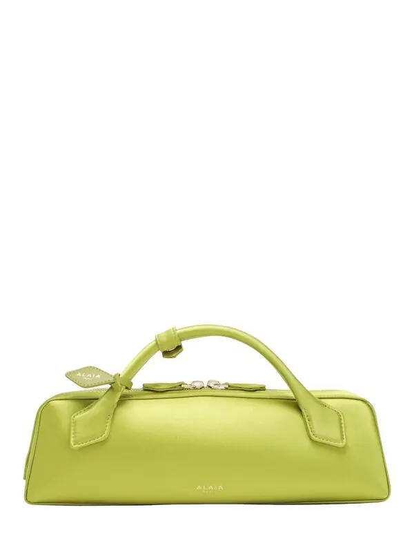 Alaïa Le Teckel Satin Pouch - Yellow
