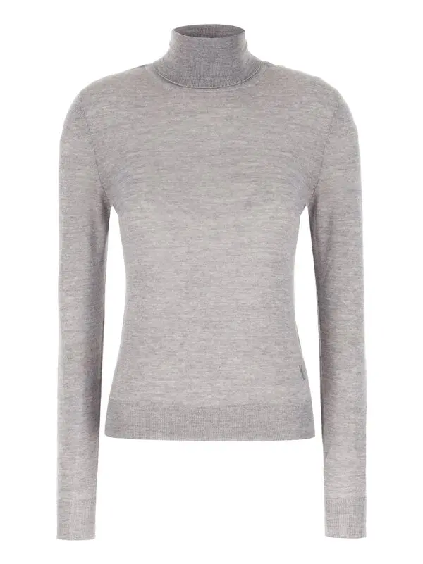Saint Laurent Turtleneck Knit Top - Multicolor