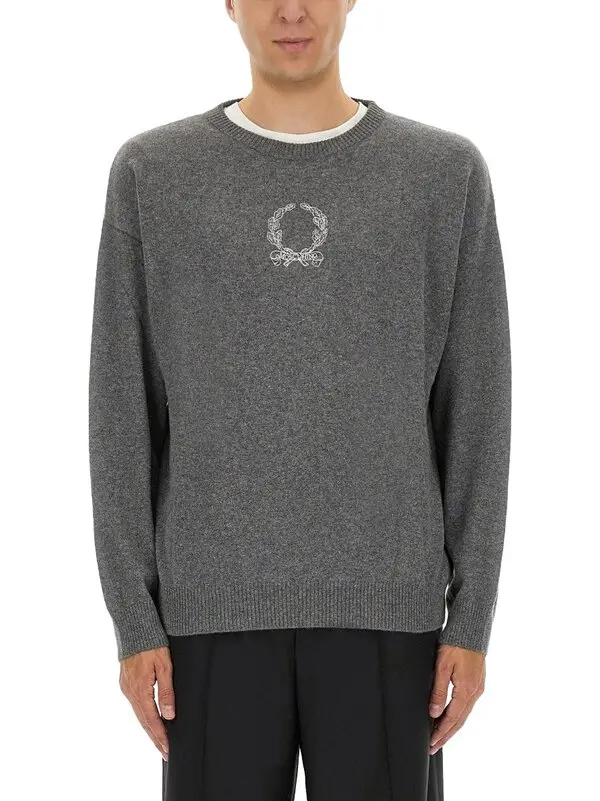 Moschino Wool And Cashmere Pullover - Gray