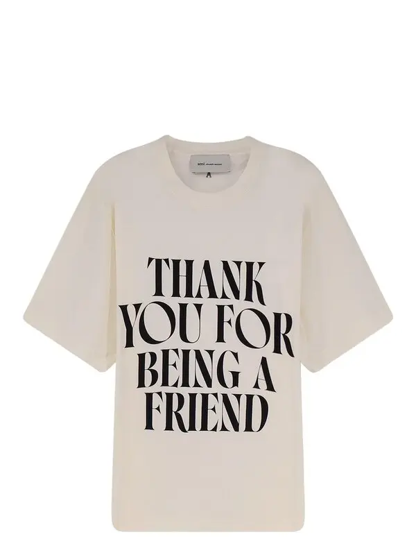 AMI Paris Cotton T-shirt With Frontal Print - Multicolor