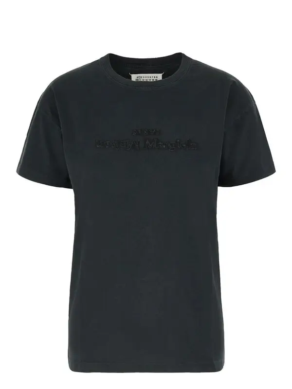 MAISON MARGIELA Black Cotton T-shirt - Multicolor