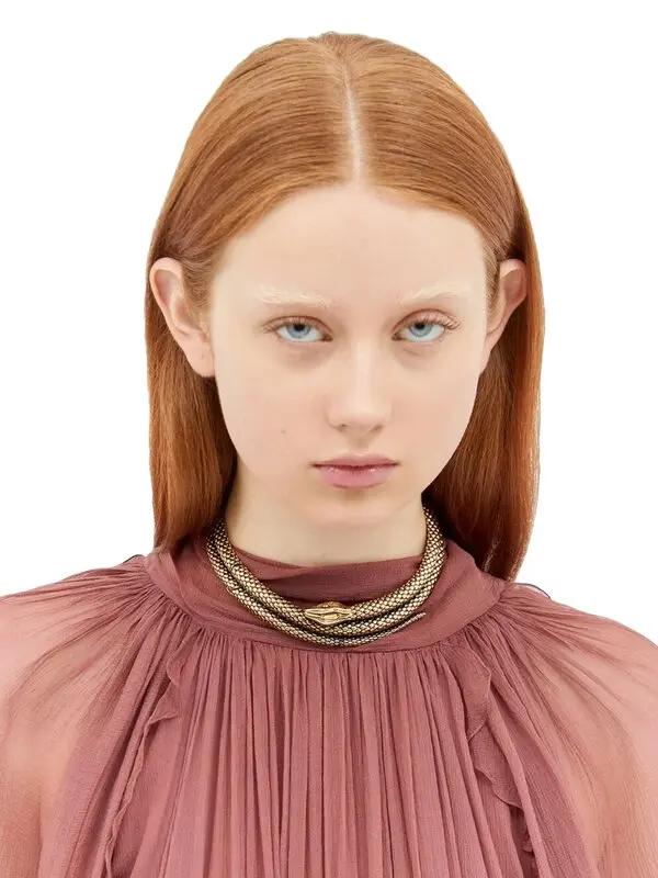 Chloé Snake Choker - Gold