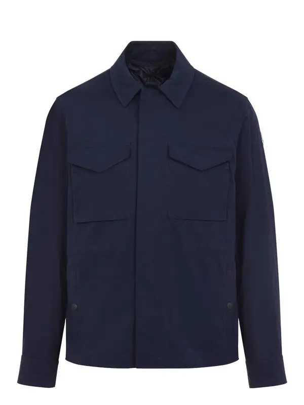 Moncler Roquille Shirt Jacket With Detachable Down Vest - Blue