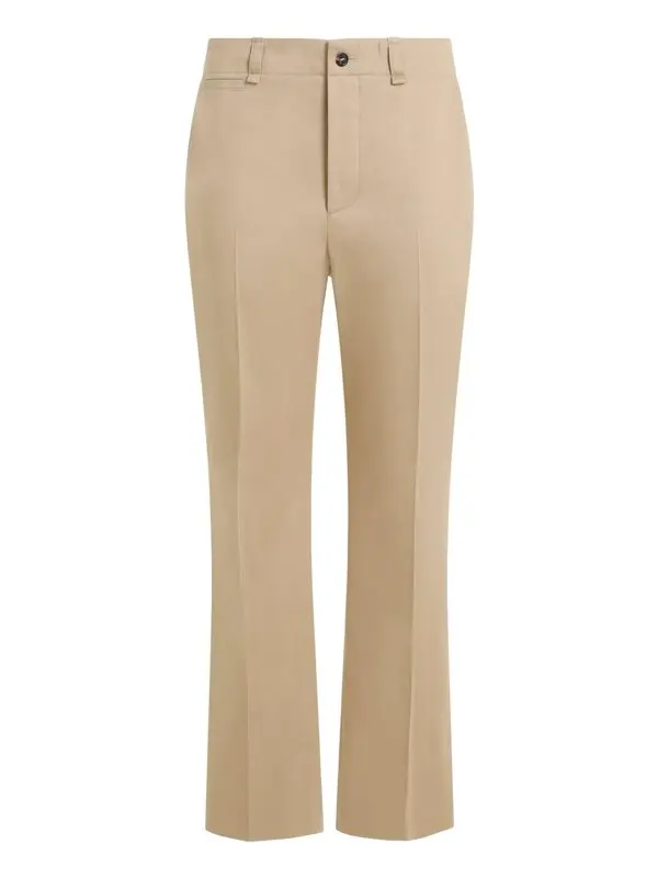 Saint Laurent Straight Leg Cotton Pants - Multicolor