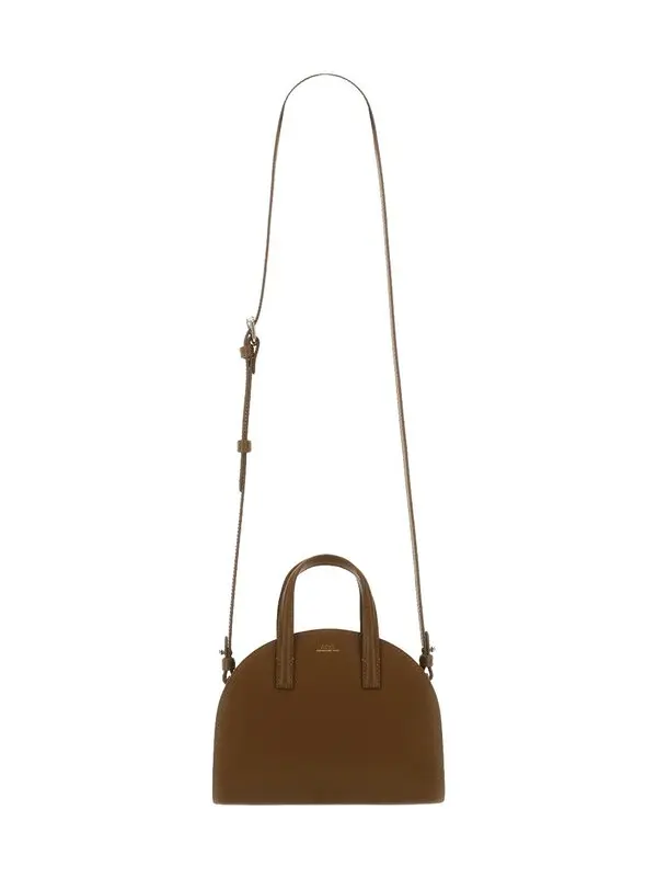 A.p.c. Demi-lune Tote Bag Small - Brown