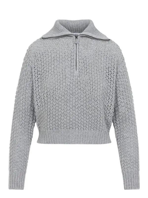 Max Mara Tequila Cropped Pullover - Gray