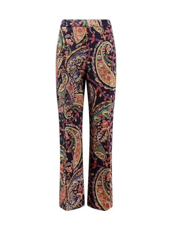 Etro Paisley Print Trousers - Multicolor
