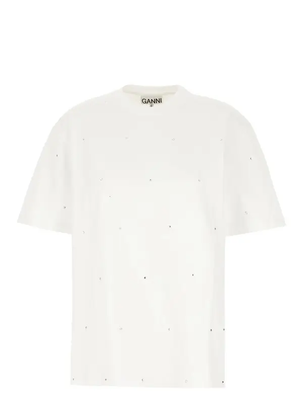 GANNI Embellished T-shirt - Multicolor