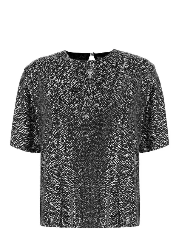 Giuseppe Di Morabito Embellished Short Sleeve Top - Multicolor