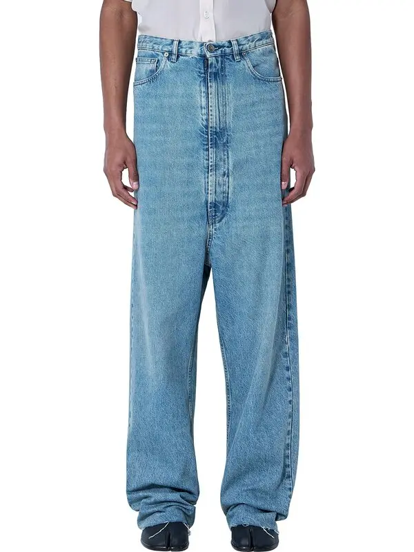 MAISON MARGIELA Wide-leg Denim Trousers - Blue
