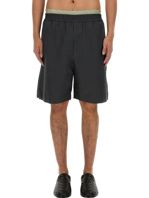 Bottega Veneta Cotton Shorts - Gray