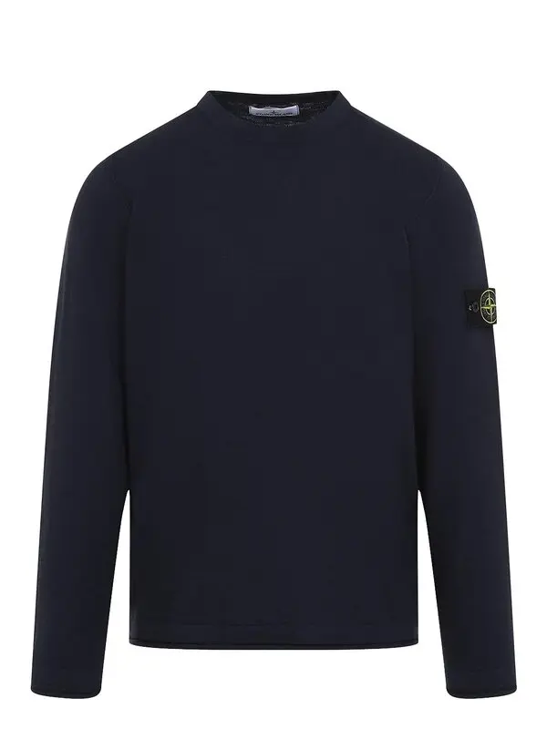 Stone Island Crew Neck Pullover - Blue