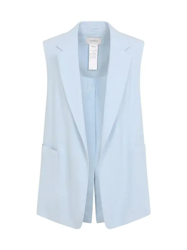 Sportmax Maggio Viscose Gilet - Blue