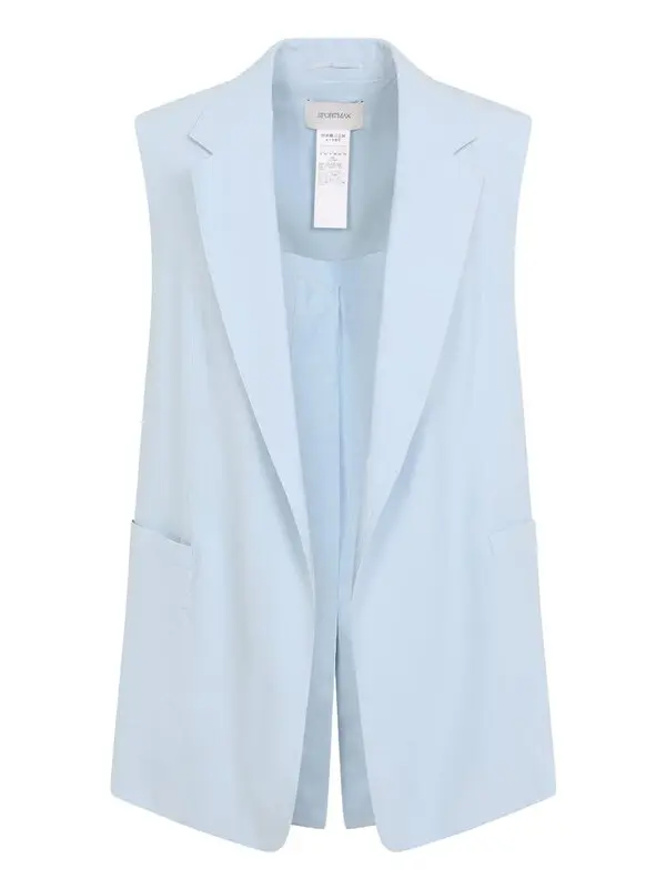 Sportmax Maggio Viscose Gilet - Blue