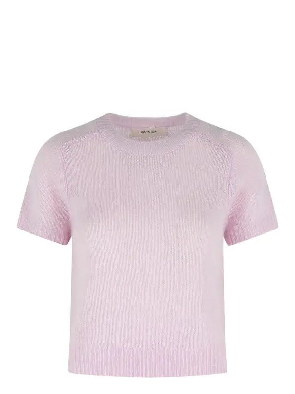 LISA YANG Siona Soft Dahlia Cashmere And Silk T-shirt - Pink