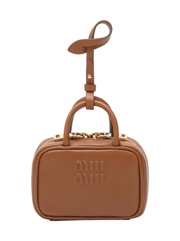 Miu Miu Cognac Leather Bag - Brown