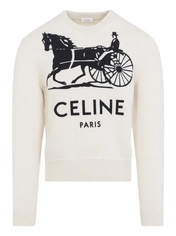 Celine Cashmere Pullover - White