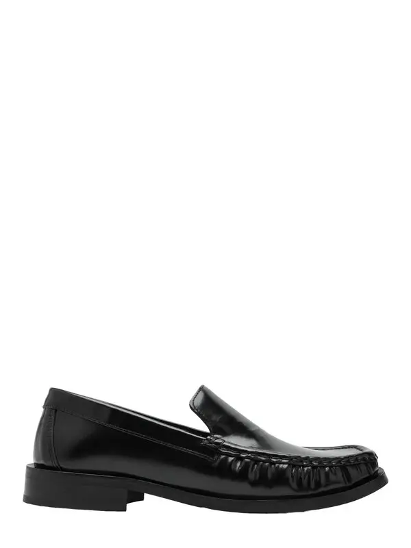 VINNY'S Leather Loafers - Black