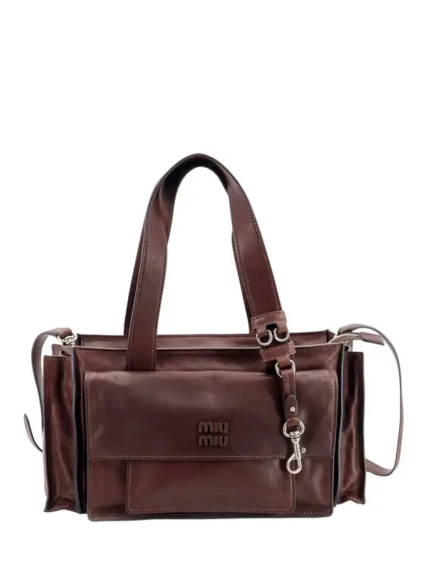 Miu Miu Utilitarian Leather Crossbody Bag - Multicolor