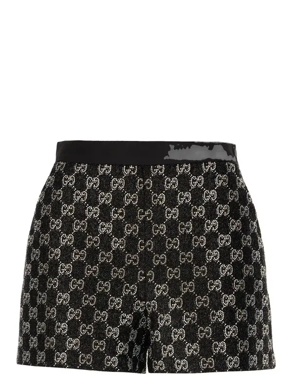 Gucci Monogram Embellished Shorts - Multicolor