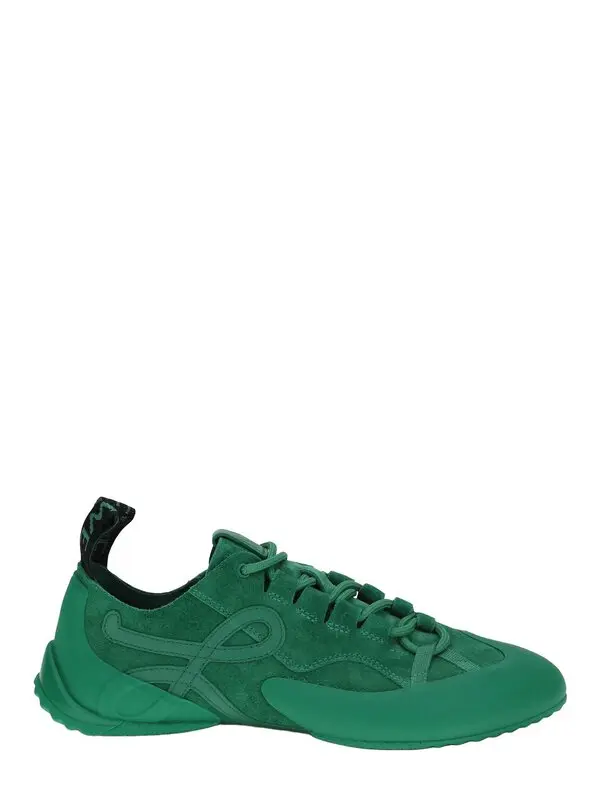 Loewe Suede Calfskin Grip Sneakers - Green