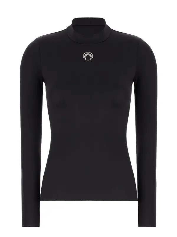 MARINE SERRE Embellished Long Sleeve Top - Multicolor
