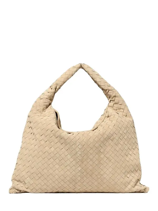 Bottega Veneta Woven Calf Leather Tote Bag - Cream