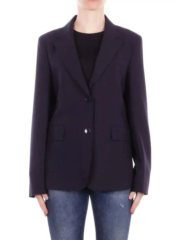 Max Mara Single-breasted Blazer - Blue