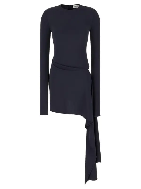 Attico Asymmetrical Draped Dress - Multicolor