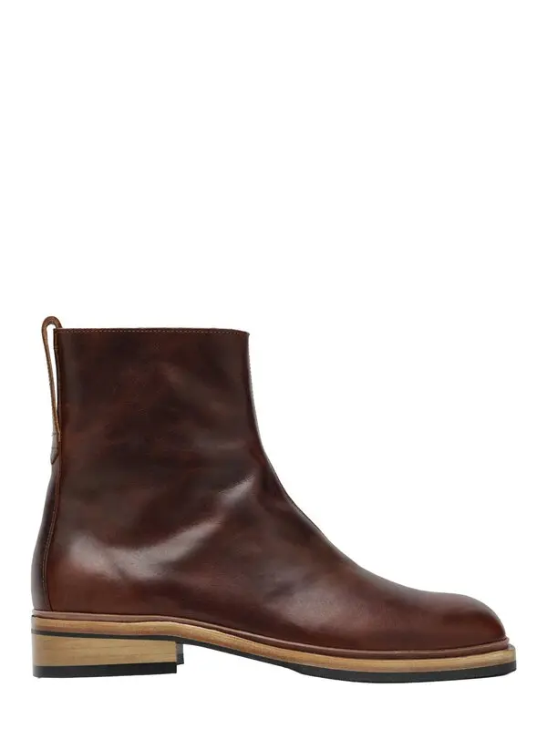 Our Legacy Daimono Boots In Calfskin - Brown