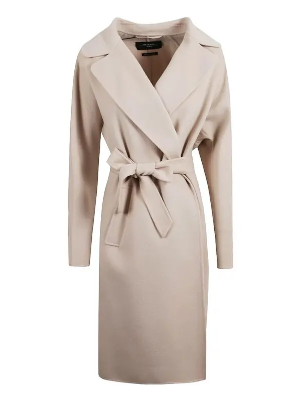 Max Mara Belted Wool Coat - Brown