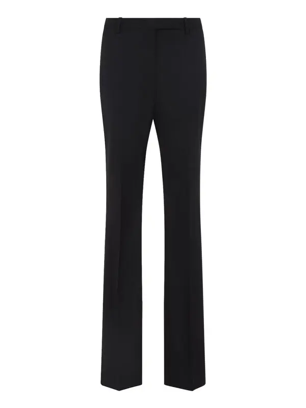TOM FORD Tailored Straight Wool And Silk Pants - Black