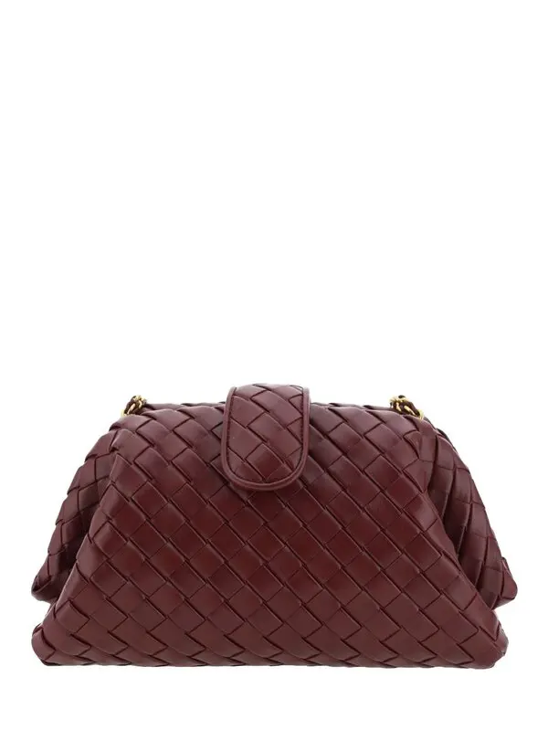 Bottega Veneta Woven Leather Handbag - Red