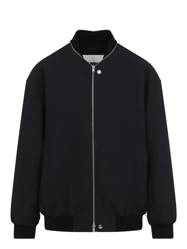 JIL SANDER Cotton Blouson Jacket - Black