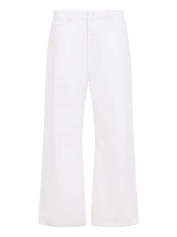 Ami Wide Leg Jeans - White