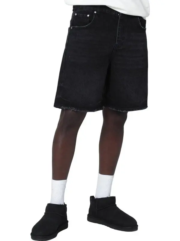 REPRESENT Denim Bermuda Shorts - Black