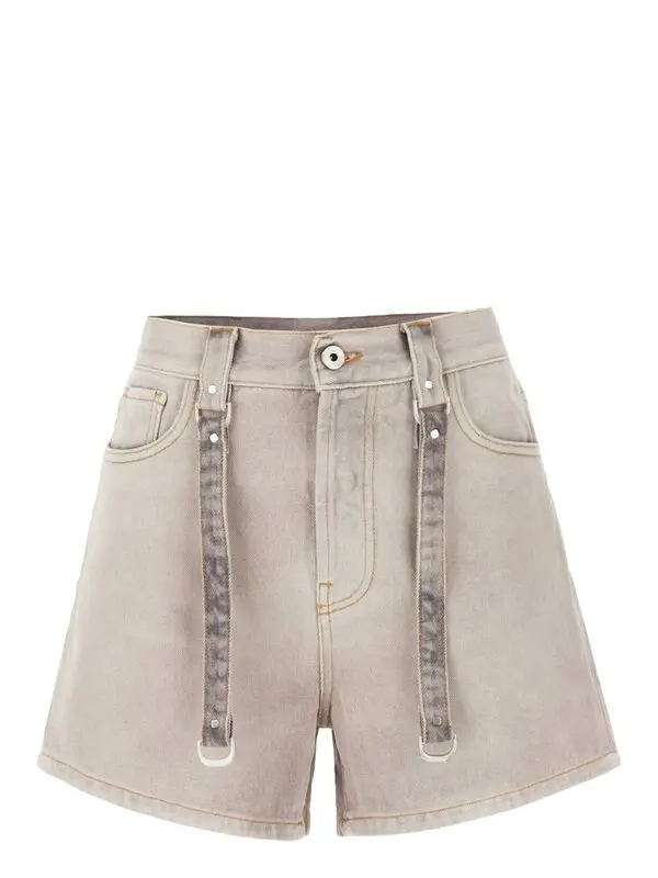 Off-White Denim Shorts - Multicolor