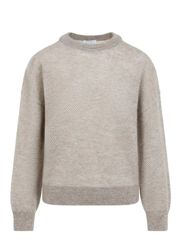 Brunello Cucinelli Mohair Soft Net Pullover - Multicolor