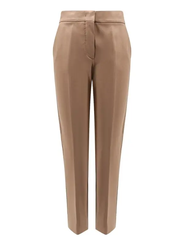 Max Mara Pegno Viscose Blend Trousers - Multicolor