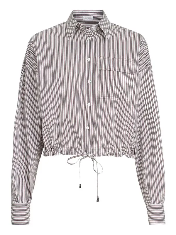Brunello Cucinelli Striped Cotton Shirt - Multicolor