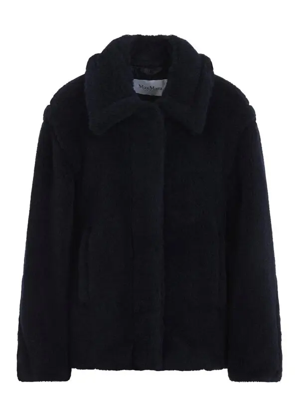 Max Mara Teddy Alpaca Blend Coat - Black