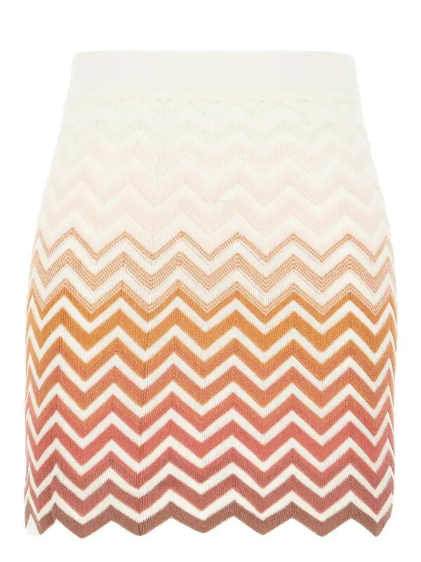 Missoni Chevron Knit Skirt - Multicolor