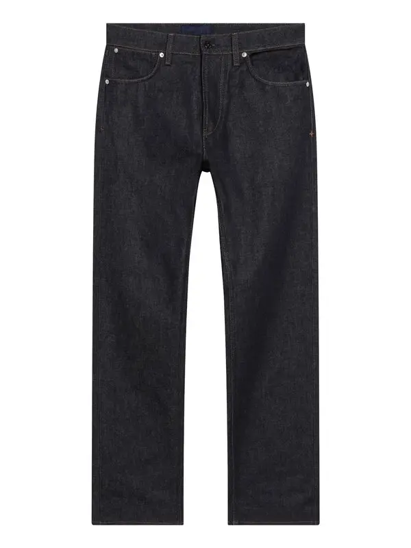 Stone Island Regular Straight Jeans In Raw Indigo Denim - Blue